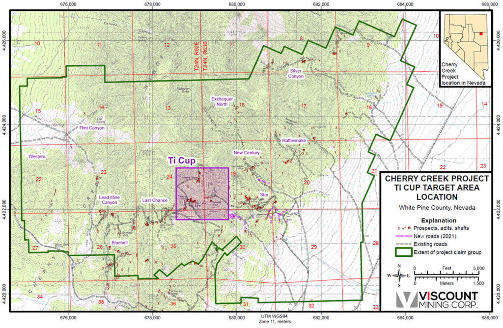 Cherry Creek - Viscount Mining Corp